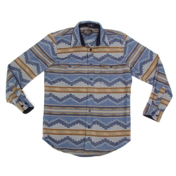 Pendleton | Jackets & Coats | Pendleton Mens Signature Thomas Kay Aztec Southwest Wool Shirt ...